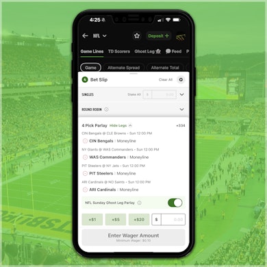 DraftKings Ghost Leg Parlay Week 6: How It Works & How to Claim